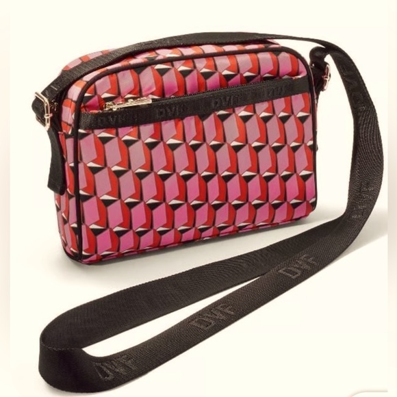 Diane Von Furstenberg | Bags | Nwt Dvf Target Pink Modern Geo Camera ...